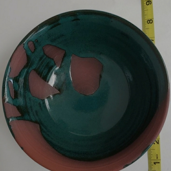 Jon Mehr | Accents | Artist Signed Jon Mehr Red Green Glaze Stoneware ...